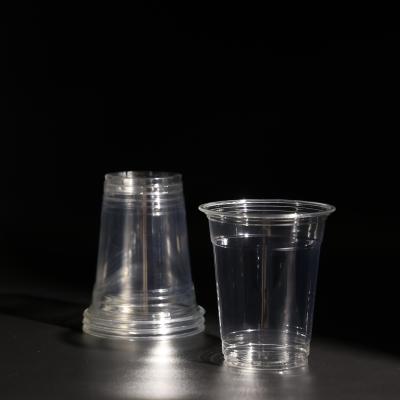 China FDA Certificated PET Disposable Cup Custom Printing Logo For Takeaway Drinking for sale