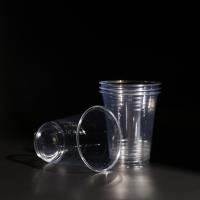 China 8 Oz 12 Oz 16 Oz 20 Oz PET Disposable Cup Fda Approved For Cold Drink Boba Tea for sale