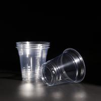 China Plastic PET  Boba Tea Cups Bubble Tea Packaging Takeaway Beverage Container In Cafes for sale