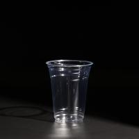 China 14oz Clear PET Drink Cups Disposable Bubble Tea Packaging Cups For Outdoor Takeaway Cups for sale
