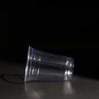 China 14oz Clear PET Drink Cups Disposable Bubble Tea Packaging Cups For Outdoor Takeaway Cups for sale