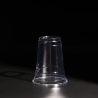 China 14oz Clear PET Drink Cups Disposable Custom Bubble Tea Cups For Outdoor Takeaway for sale