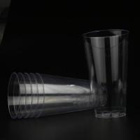 China Crystal Clear PS Plastic Cups Disposable Tumbler With Customized Color For Juice for sale