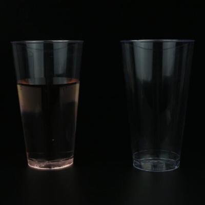 China OEM ODM Custom Printed PS Plastic Cup Clear Color For Hot And Cold Beverage for sale