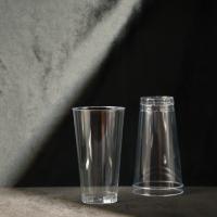 China Crystal Clear PS Plastic Disposable Tumbler 480ml Disposable Plastic Drinking Cups for sale