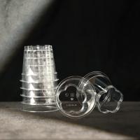 China Food Grade Clear PS Plastic Drinking Glasses With Lid In Party And Outdoor for sale