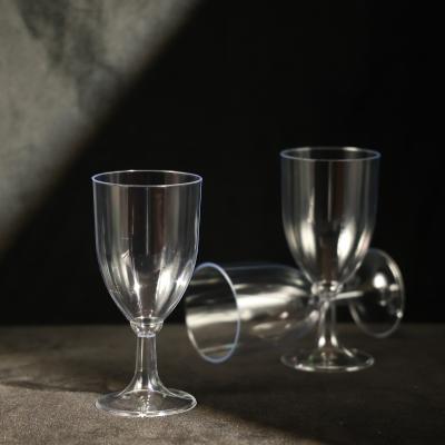 China 210ML PS Plastic Cup Transparent Disposable Plastic Goblets FDA SGS Certified for sale