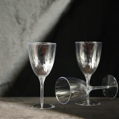 China FDA Certified PS Plastic Cup Plastic Disposable Champagne Flutes Custom Logo for sale