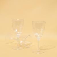 China FDA Certified PS Plastic Cup Plastic Disposable Champagne Flutes Custom Logo for sale