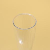 China Disposable Transparent PS Hard Plastic Champagne Flutes In Party Customized Printing for sale