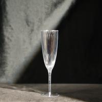 China Personalized Disposable Clear PS Plastic Cups Champagne Glasses For Wine Beverage for sale