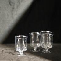 China Custom Disposable Clear PS Plastic Cup 150ML For Hot And Cold Beverages In Party for sale