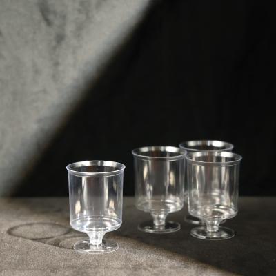 China Custom Disposable Clear PS Plastic Cup 150ML For Hot And Cold Beverages In Party for sale