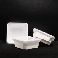 China Picnic PP Plastic Lunch Box Disposable With Snap On Lid For Hot / Cold Food for sale