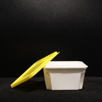 China Leak Proof 450ml PP Lunch Box Sandwich Hot Dog Salad Lunch Box Custom Color for sale