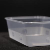 China 650ML Polypropylene Lunch Box With Lid Custom Logo Plastic Food Storage Boxes for sale