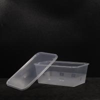 China 750ml Rectangular Disposable PP Plastic Sandwich Lunch Box for sale