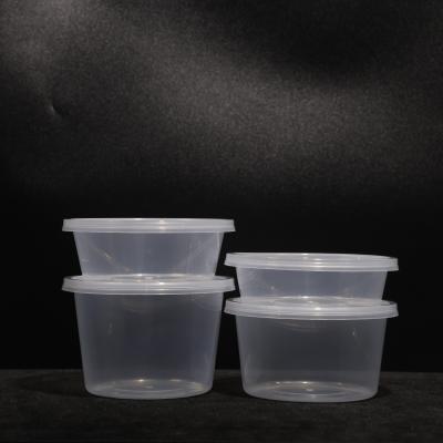 China Disposable Polypropylene Lunch Box With Lid , 220ml Round Takeaway Containers for sale