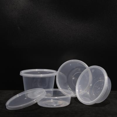 China Clear Stackable Polypropylene Lunch Box Disposable Leak Proof 440ml Capacity for sale