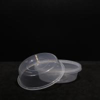 China Clear Stackable Polypropylene Lunch Box Disposable Leak Proof 440ml Capacity for sale