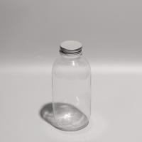 China 300ml Screw On Lid Plastic PET Bottle For Boba Tea Coffee And Cold Juice for sale