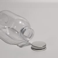 China 300ml Screw On Lid Plastic PET Bottle For Boba Tea Coffee And Cold Juice for sale