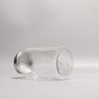 China 500ml Crystal Clear Empty PET Bottle Transparent Plastic Storage Bottles With Screw Lids for sale