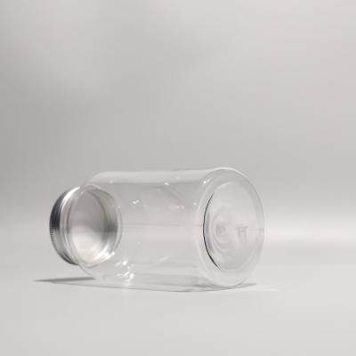 China 500ml Crystal Clear Empty PET Bottle Transparent Plastic Storage Bottles With Screw Lids for sale