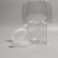 China Gloomy Shape Empty PET Bottle With Screw On Lid Customized Logo for sale