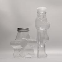 China Gloomy Shape Empty PET Bottle With Screw On Lid Customized Logo for sale