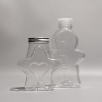 China Custom Shape PET Plastic Bottles Food Grade With Screw On Lid For Boba Tea for sale