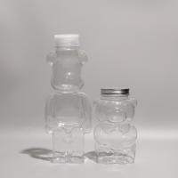 China Custom Shape PET Plastic Bottles Food Grade With Screw On Lid For Boba Tea for sale