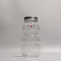 China Snowman Eco Friendly PET Plastic Bottle Customizable Caps Empty Plastic Drink Bottles for sale