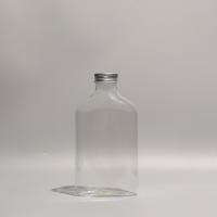 China 350ml Personalized Transparent Empty PET Bottle with Aluminum / Plastic Cap for sale