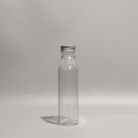 China 350ml Personalized Transparent Empty PET Bottle with Aluminum / Plastic Cap for sale