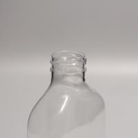 China 350ml Personalized Transparent Empty PET Bottle with Aluminum / Plastic Cap for sale