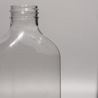China 350ml Personalized Transparent Empty PET Bottle with Aluminum / Plastic Cap for sale