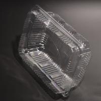 China Leak Proof PET Plastic Food Storage Container OEM Logo For Fresh Vegetable for sale
