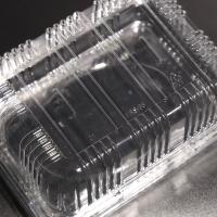 China Leak Proof PET Plastic Food Storage Container OEM Logo For Fresh Vegetable for sale