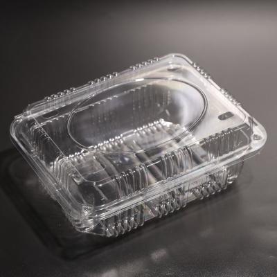 China Disposable PET Plastic Food Box To Go Containers With Lids For Fresh Fruit for sale