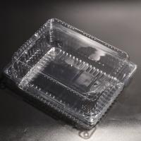 China Custom Capacity Rectangular Plastic Food Box PET Disposable Food Packaging Box for sale