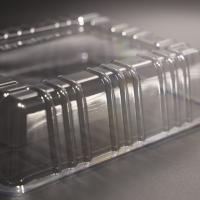 China Rectangular PET Plastic Food Tray For Food Packaging Customized Color Printing for sale