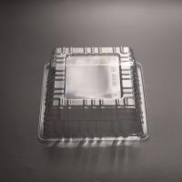 China Safe Clear Plastic Rectangular Food Tray Eco Friendly Multipurpose Microwave Safe for sale