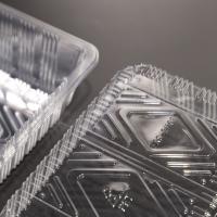 China Eco Friendly BPA Free Disposable Plastic PET Food Tray For Food Packaging for sale