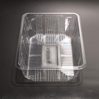 China OEM/ODM Rectangular Disposable BPA Free Plastic Food Tray For Takeaway Food for sale