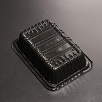 China Disposable Stackable  PET Plastic Food Trays With Customized Color for sale