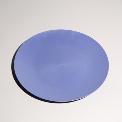 China OEM Round Plastic Disposable Dessert Plates Customized Logo Printed BPA Free for sale