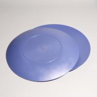 China OEM Round Plastic Disposable Dessert Plates Customized Logo Printed BPA Free for sale