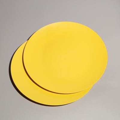 China Customizable Color PS Plastic Food Tray Plate Round Plastic Serving Tray OEM for sale