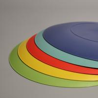 China Multi Colored Plastic Food Plate PS Material Serving Trays For Microwave Heating for sale